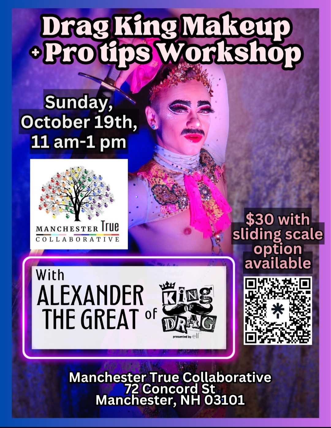 Drag King Workshop with TV's Alexander the Great! - Visit Manchester NH